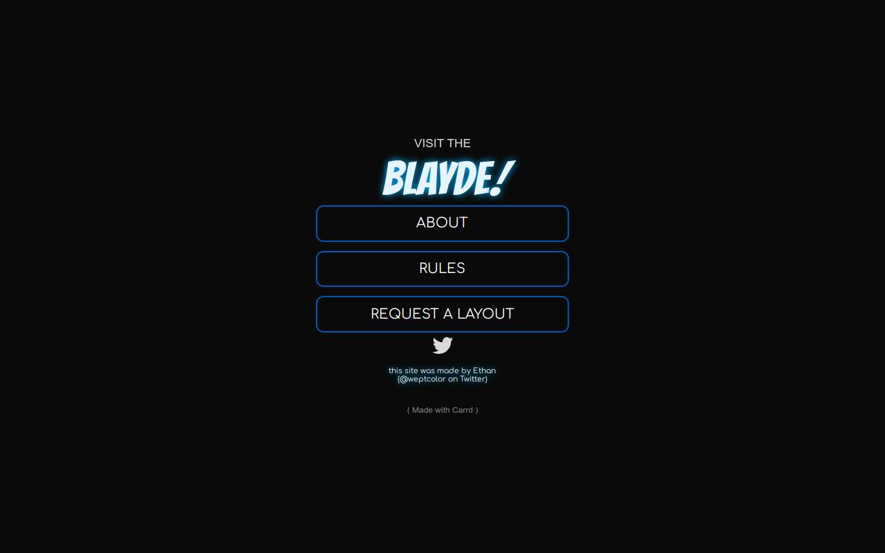Visit the Blayde!